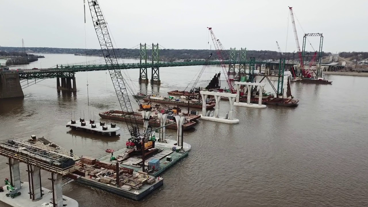 New I74 Bridge Construction Update #8 - YouTube