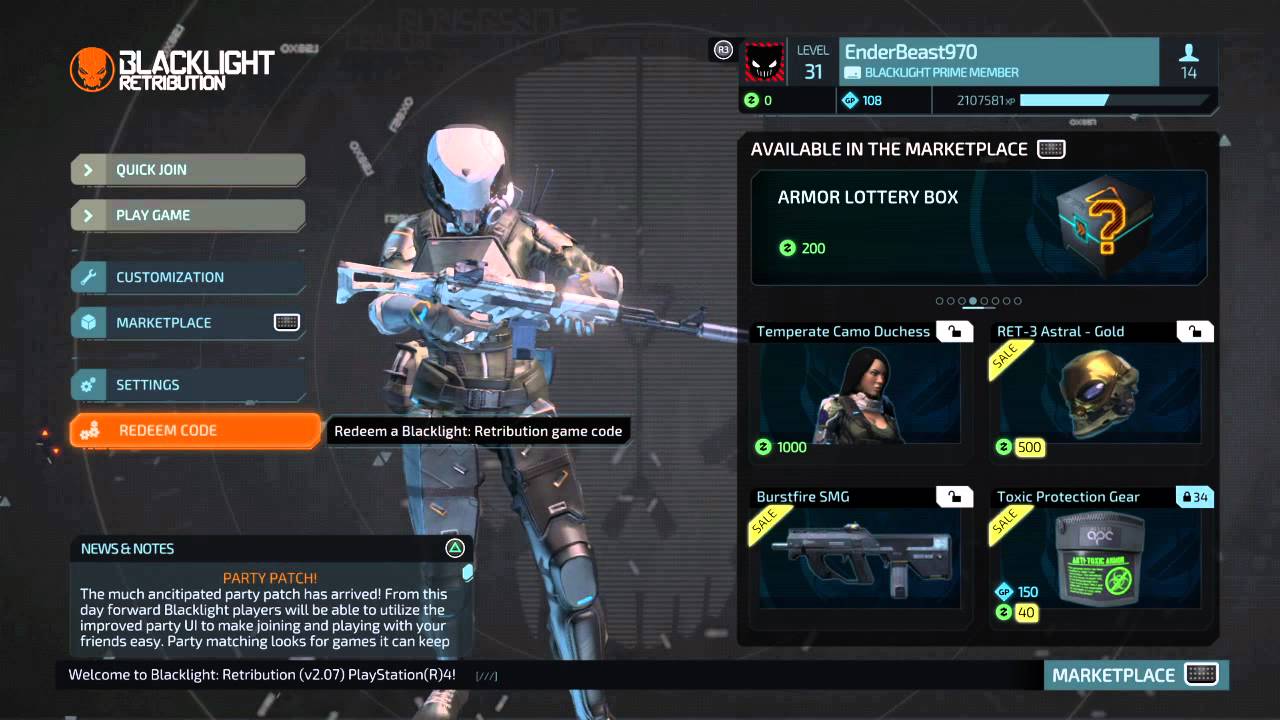 Blacklight Retribution reedeem code in description - YouTube