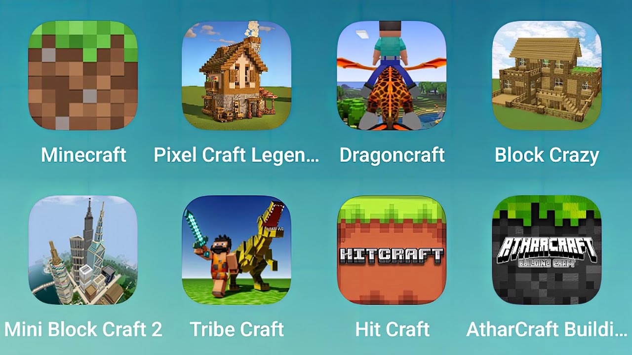 Minecraft, Pixel Craft Legend, Dragoncraft, Block Crazy, Mini Block ...