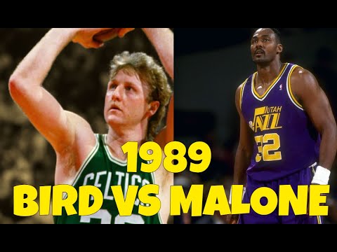 Larry Bird Highlights vs Karl Malone Highlights 1989 - YouTube