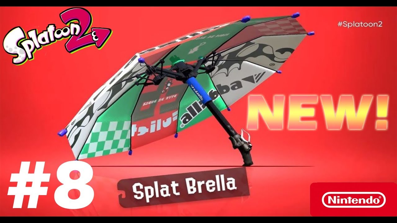 Splatoon 2 Testing NEW HERO SPLAT BRELLA - YouTube