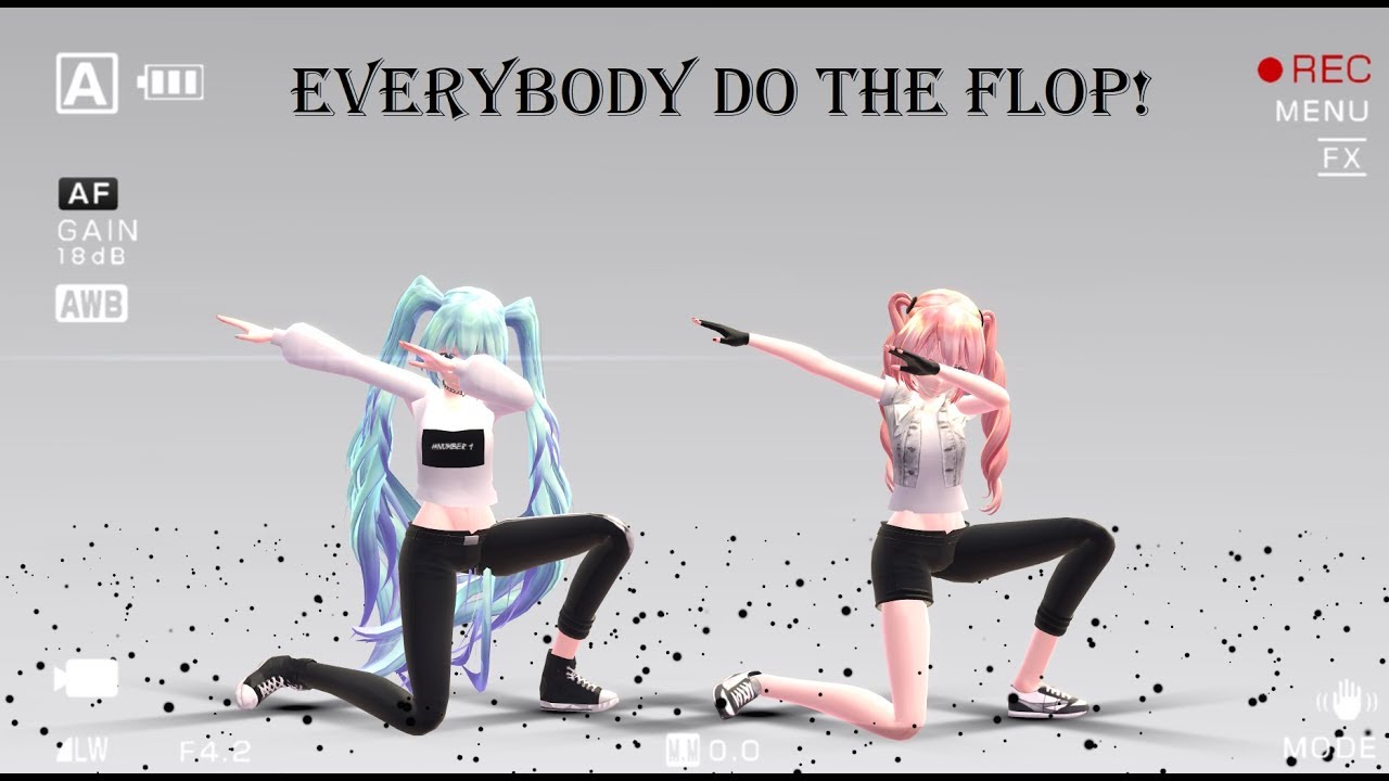【MMD•DL】EVERYBODY DO THE FLOP! 【Thanks for 200 subscribers】 - YouTube