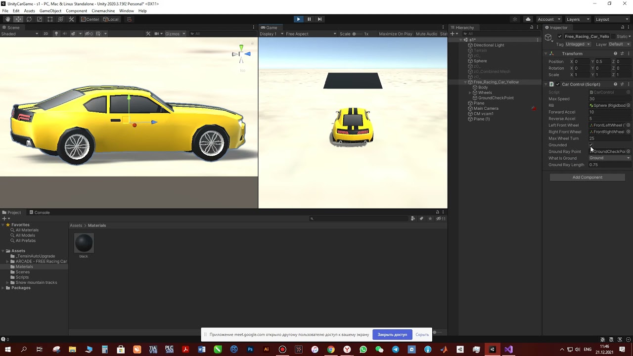 Simple Unity Car Game (Part 2/6) - YouTube