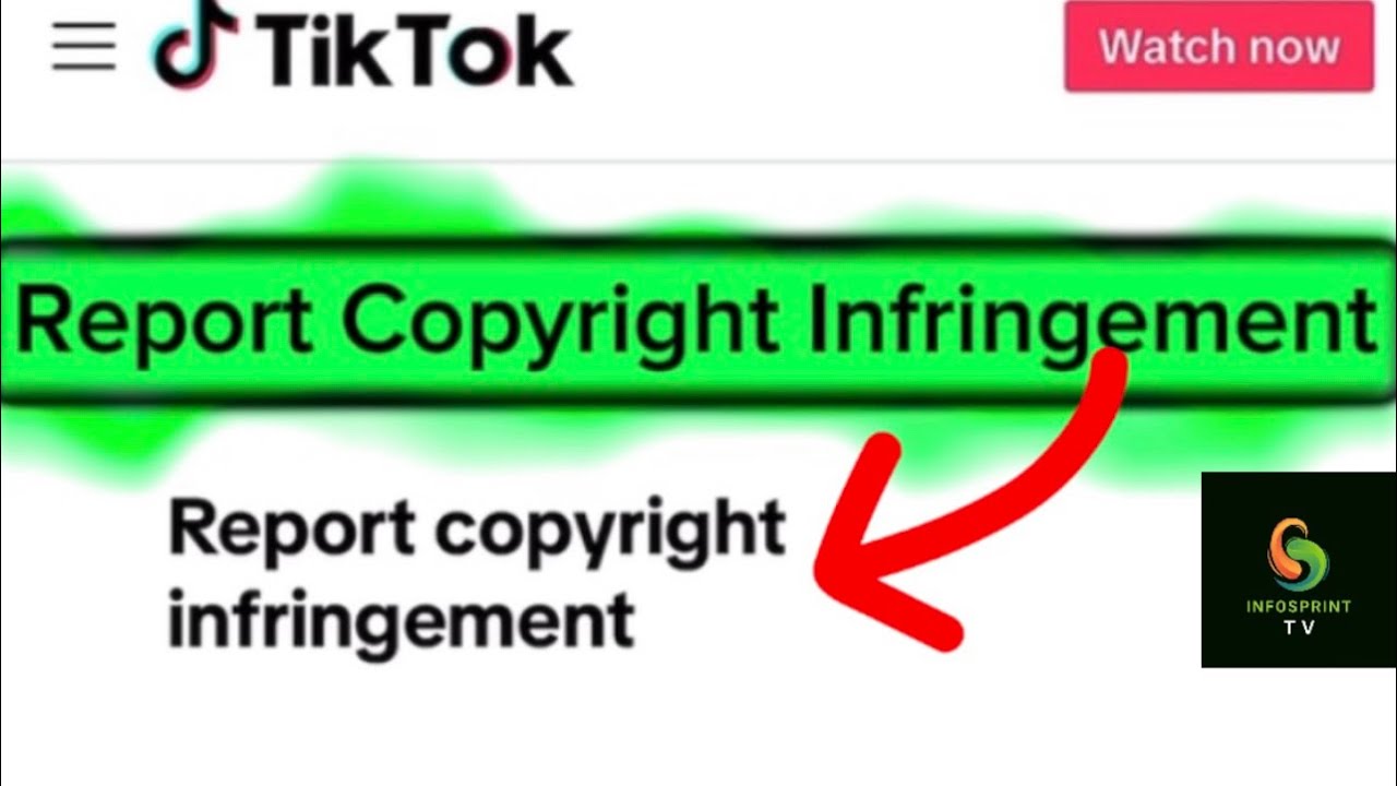 How to Report Copyright Infringement on TikTok - YouTube