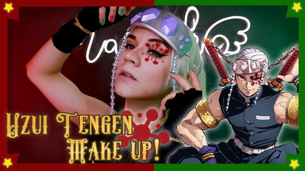 Tengen Uzui #demonslayer #kimetsunoyaiba Makeup! | MARZUKO - YouTube