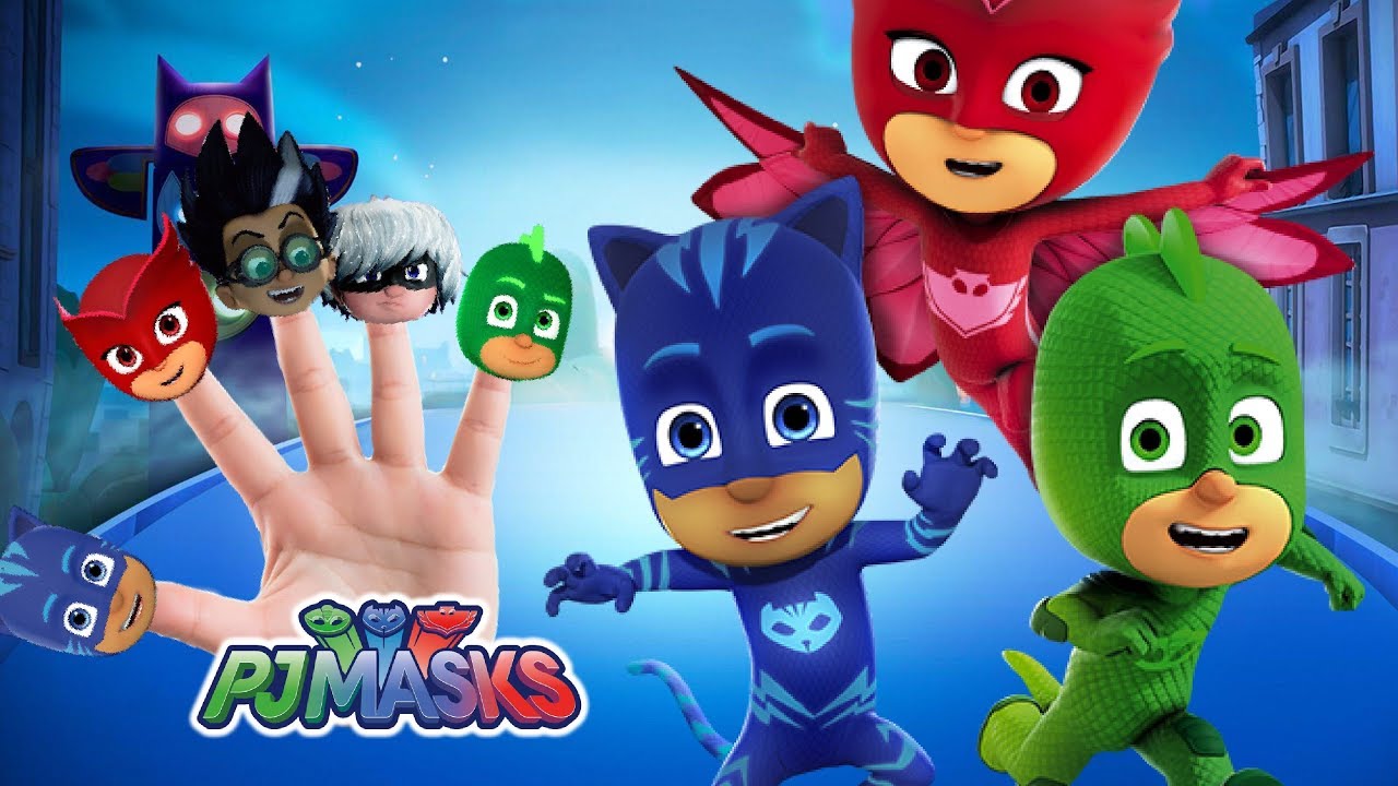 PJ Masks Finger Family | Children Nursery Rhymes and Song - YouTube