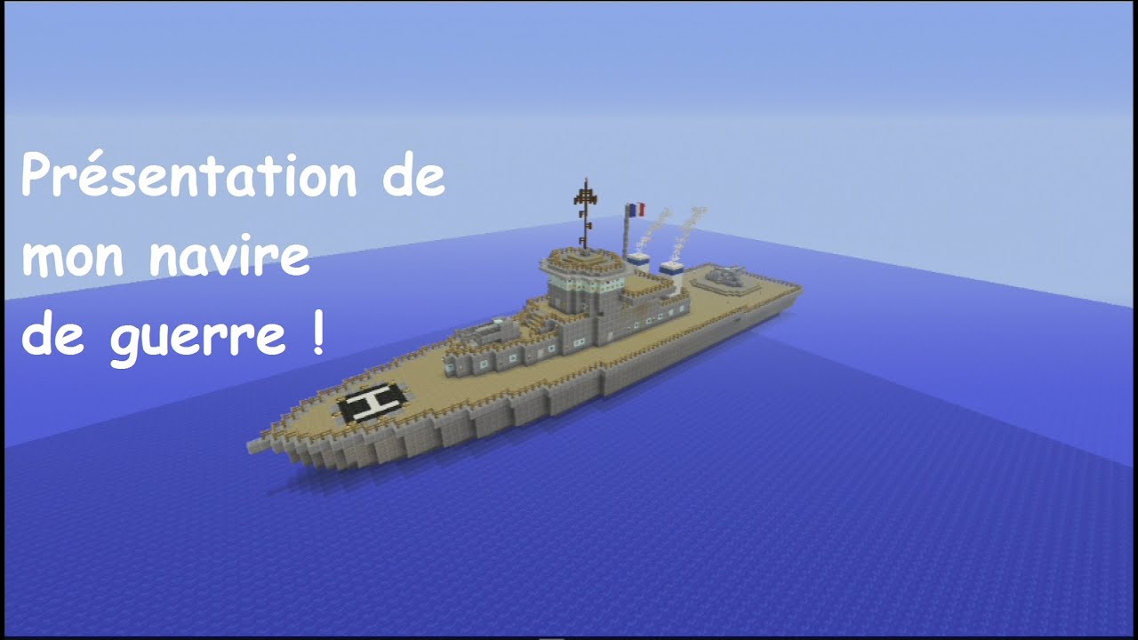 Présentation de mon navire de guerre ! - Minecraft - YouTube