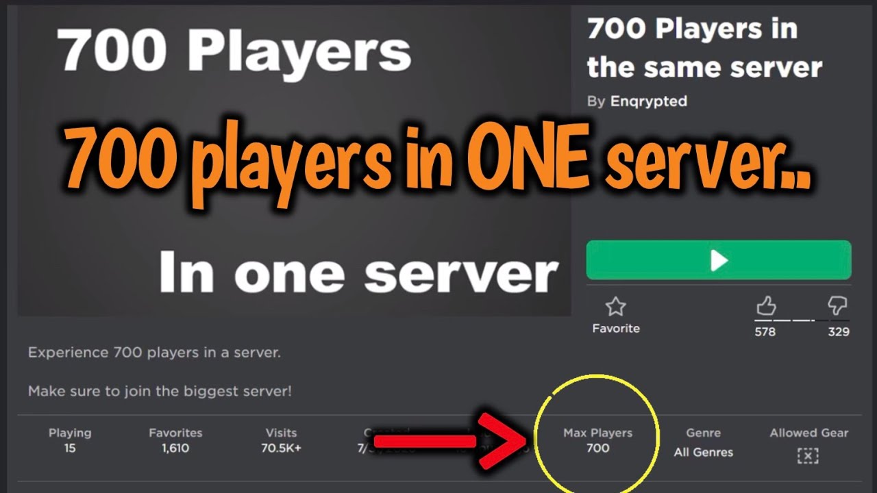 You can now have 700 players in a Roblox server.. - YouTube