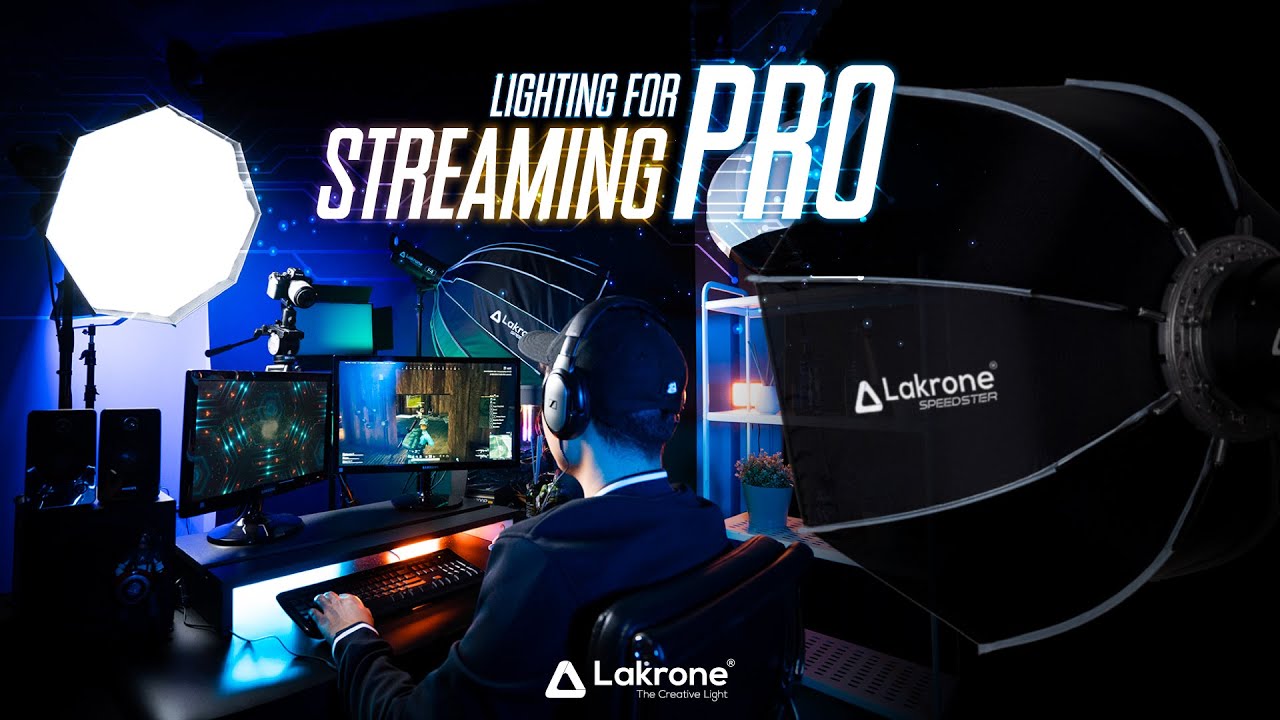 Pro lighting setup จัดไฟแบบโปร Gaming Live Streaming ด้วยไฟสตูดิโอ จัด ...