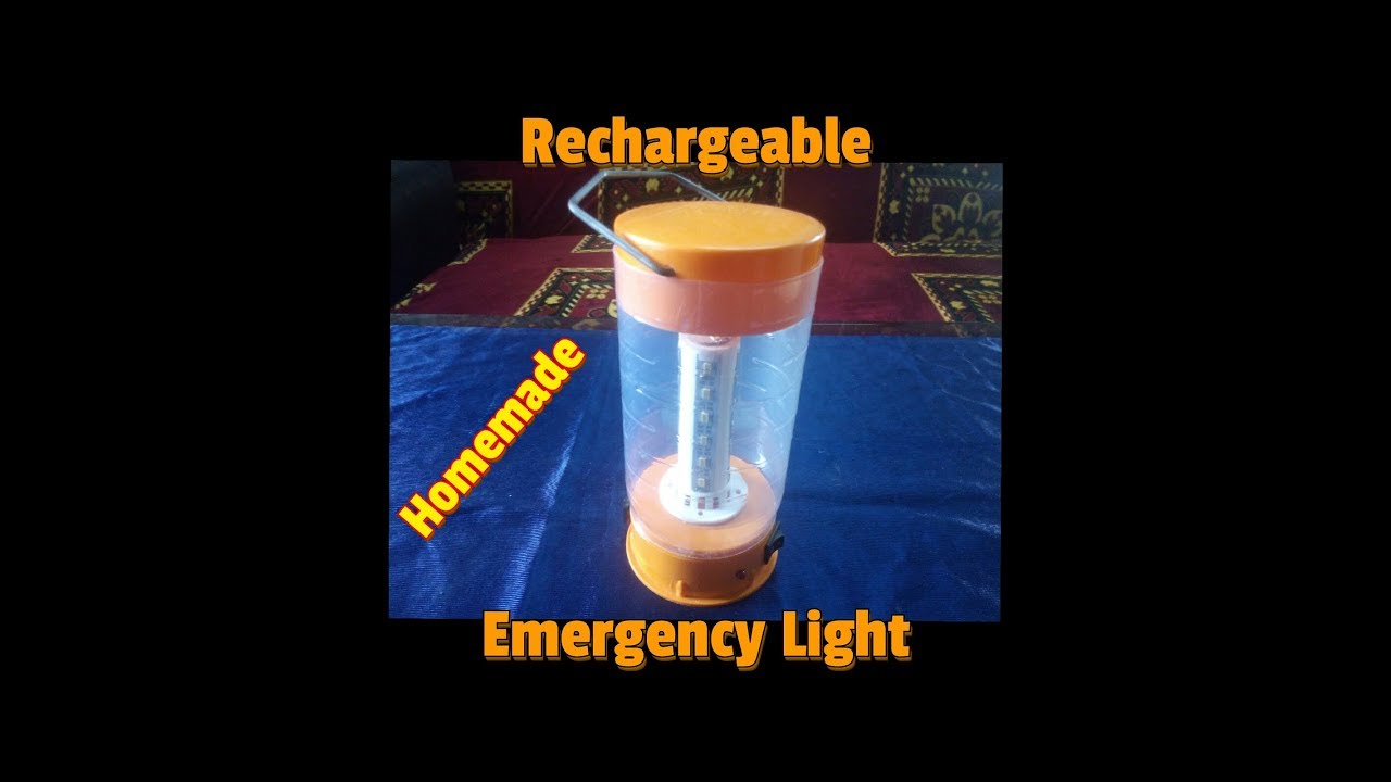 How To Make Rechargeable Emergency LED Light At Home..Simple But ...