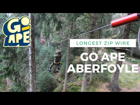 Go Ape Aberfoyle Longest Zip Wire - YouTube