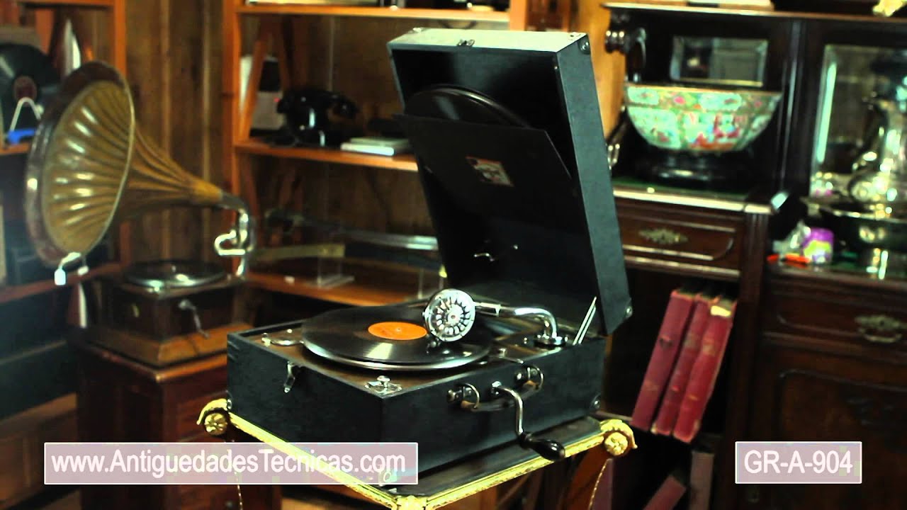 Antique Polydor Electrix Suitcase Gramophone in Good Working Order ...