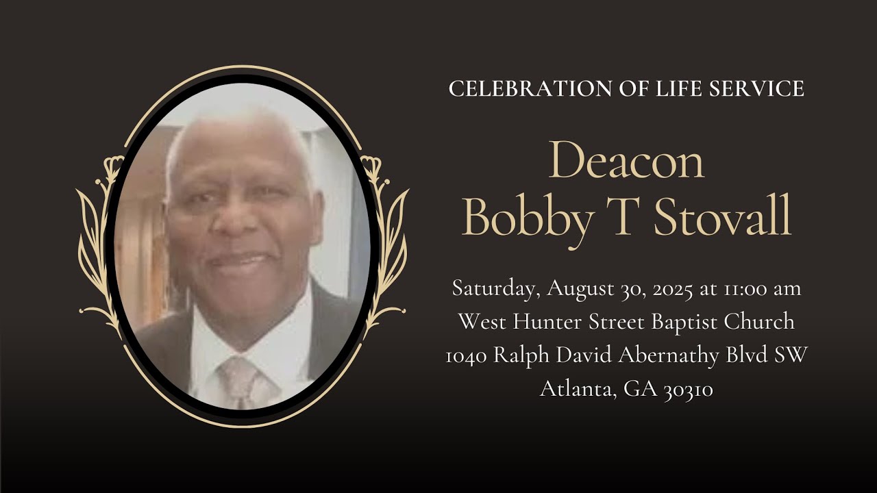 Celebrating The Life & Legacy of Deacon Bobby T Stovall - YouTube