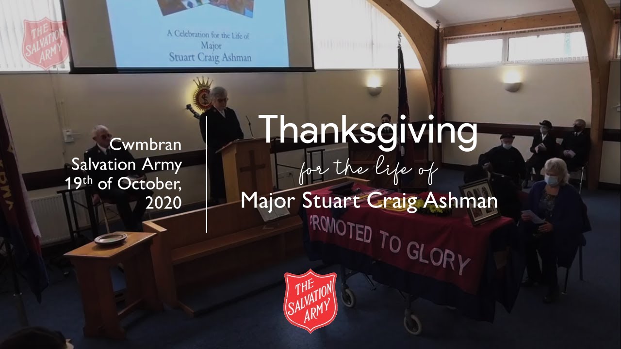 Thanksgiving for the Life of Major Stuart Craig Ashman: 19th October ...