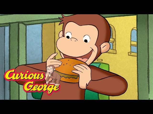 George Eats Vegetarian Burgers 🐵 Curious George 🐵 Kids Cartoon 🐵 Kids ...