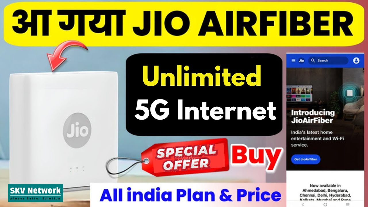Jio Airfiber finally launched Booking started at only ₹100 | Plan ...