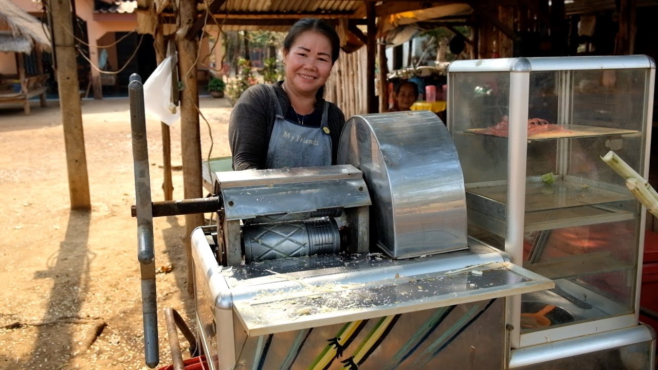 How to make sugarcane juice - YouTube