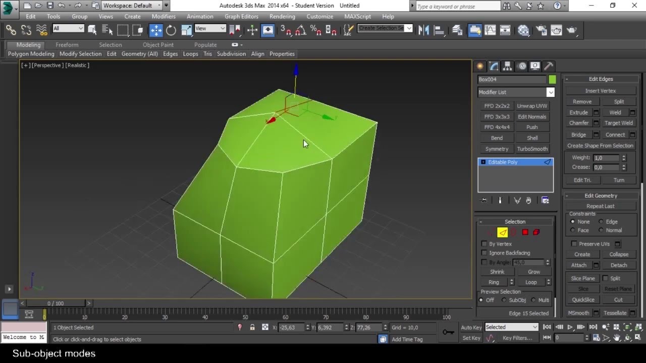 3ds max tutorial - a complete introduction - subtitles - YouTube