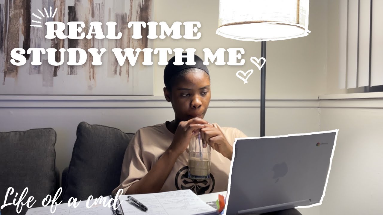 REAL TIME Study with me for 1 hour *no music* - YouTube