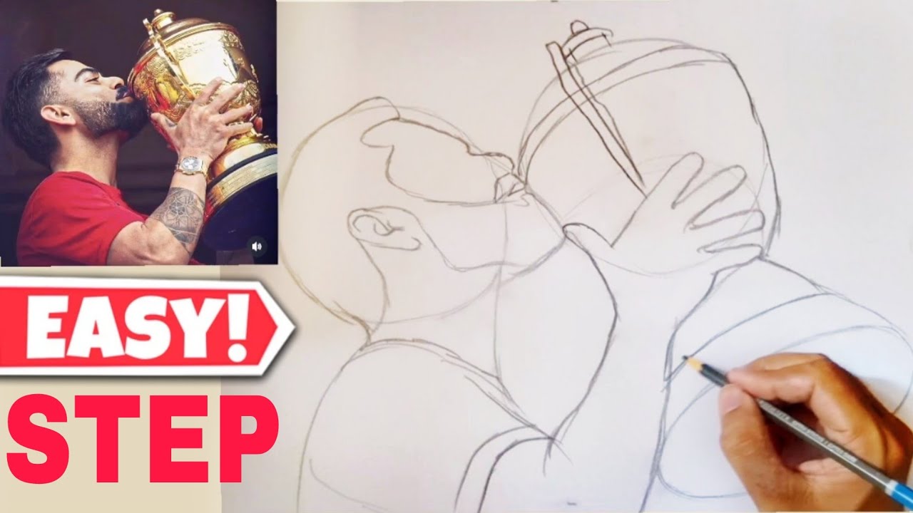 Virat Kohli Drawing with RCB IPL cup - YouTube
