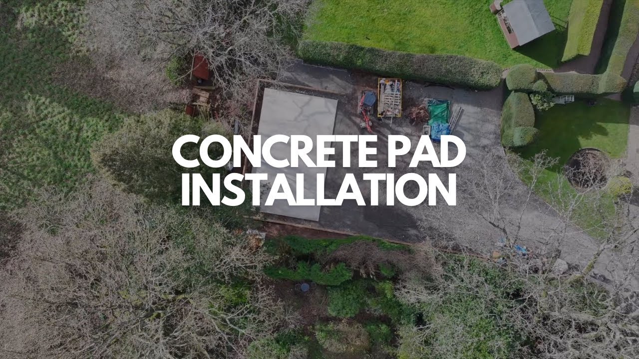 Concrete Pad Installation For Car Port - YouTube