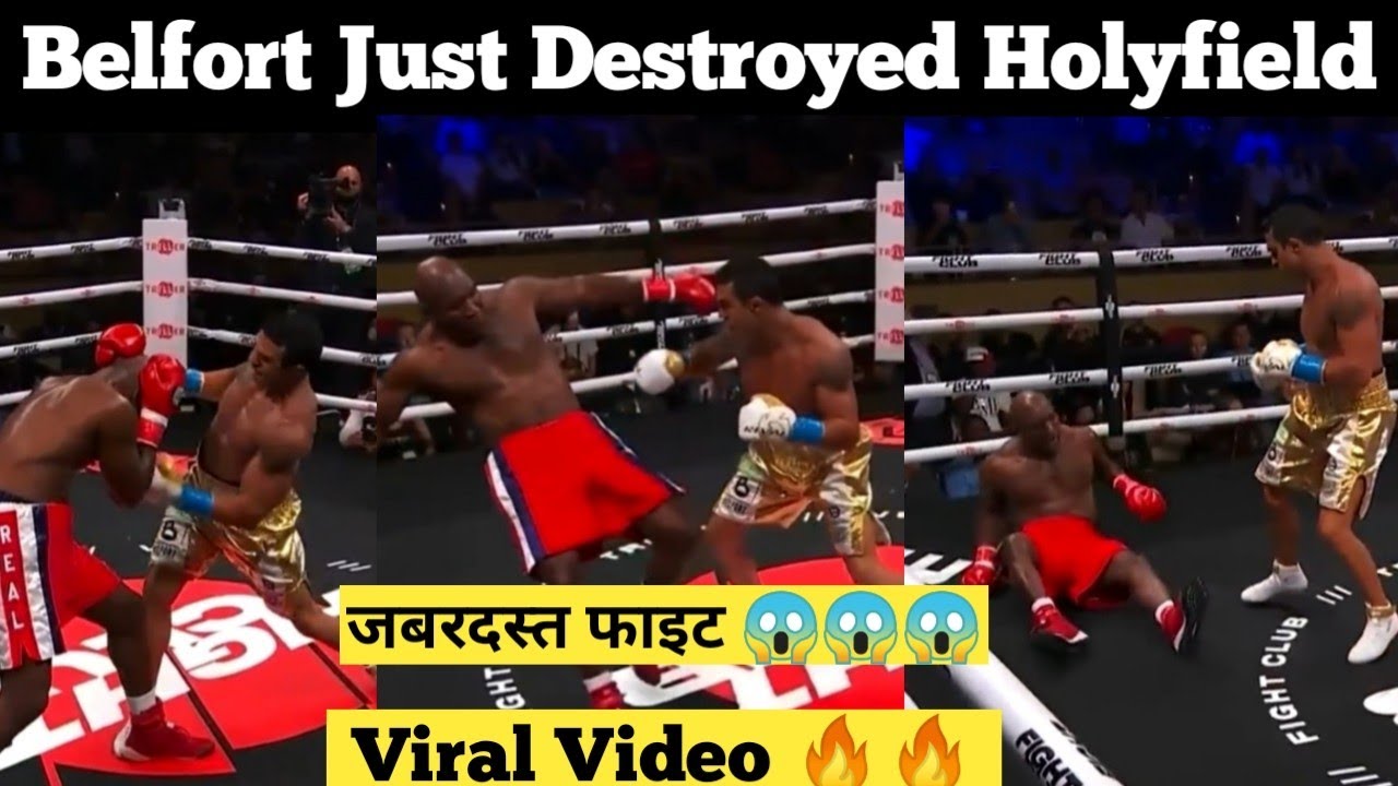 Vitor Belfort vs Evander Holyfield Fight Highlights | Vitor Belfort ...