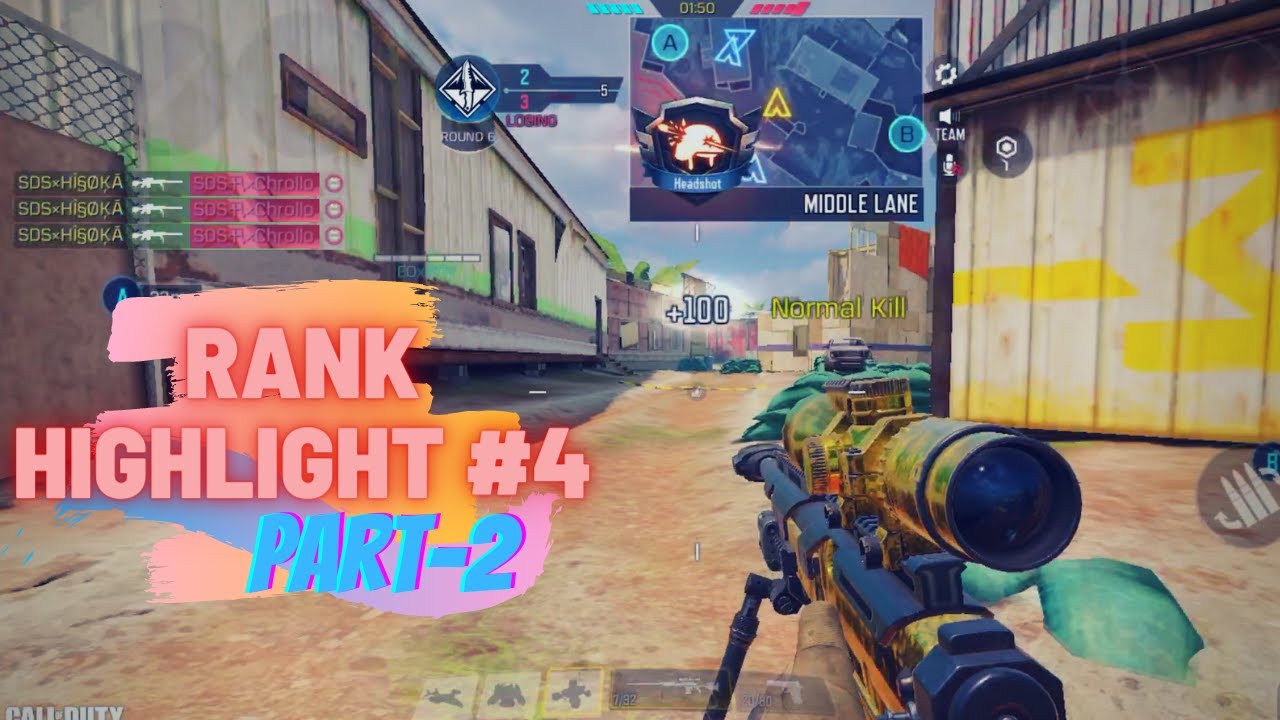 RANK HIGHLIGHT#4 Part-2||"LOVE ME"||HISOKA-CODM - YouTube
