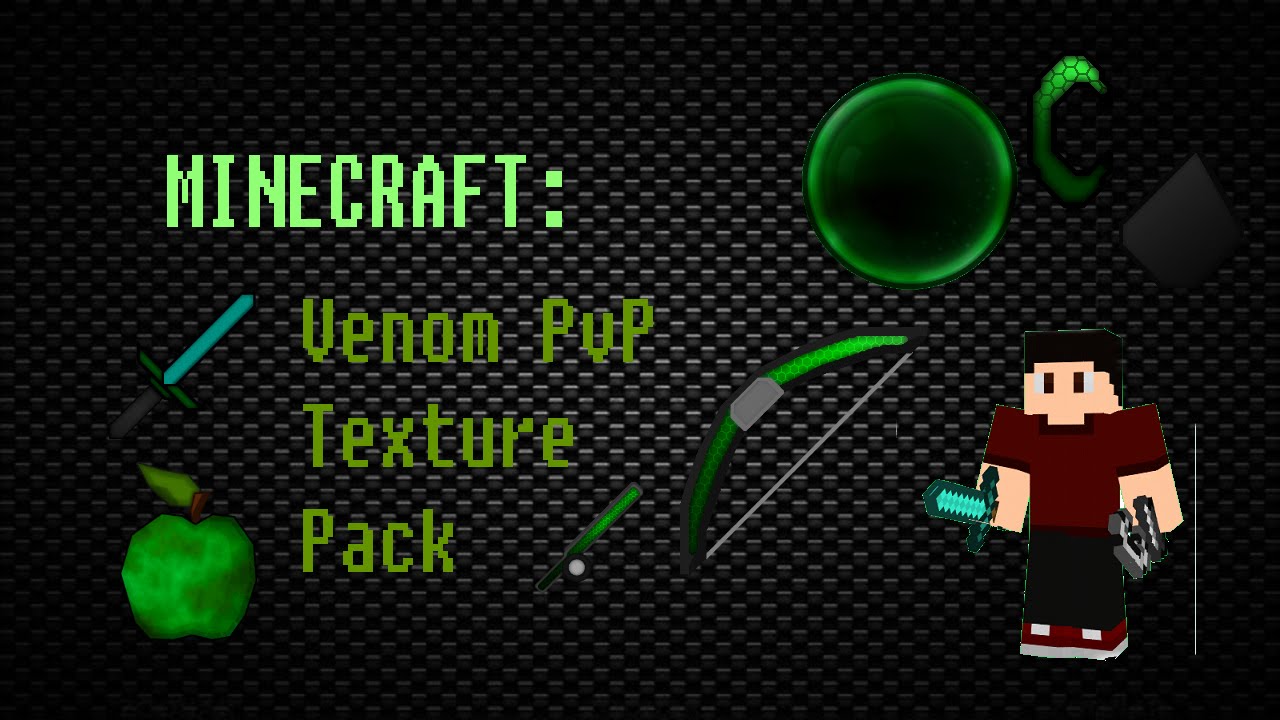 Minecraft: PvP Texture Pack - Venom Green! [1.7/1.8+!] - YouTube