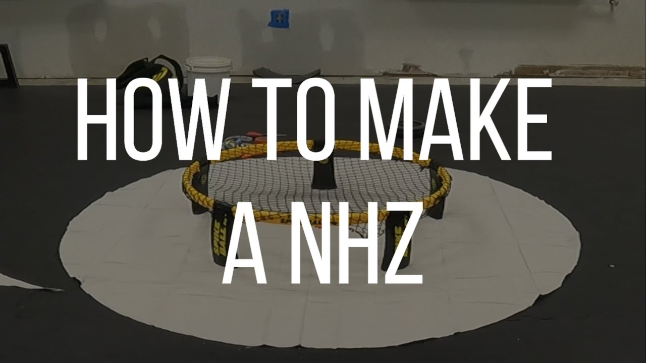 How To Make Your Own No Hit Zone | Roundnet (Spikeball) NHZ - YouTube
