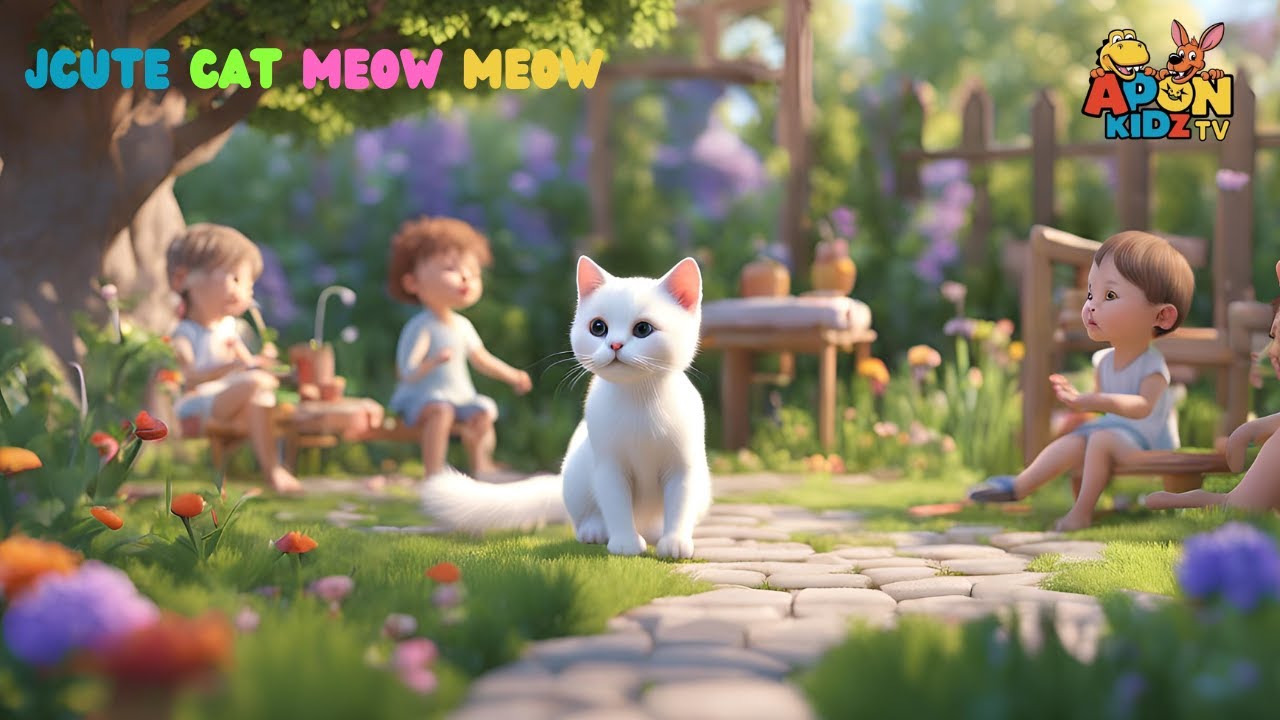 The Cute Cat Meow Meow | Fun Animated Story for Kids @ApponkidzTV #cat ...