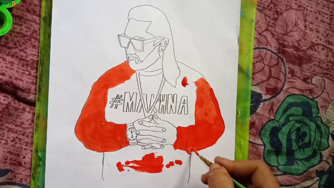 Honey Singh Drawing 🥰🤩 ( Makhna song new look) - YouTube
