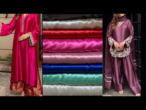 Trending Satin silk Suit Designs //Most Beautiful Satin Silk Suit //Silk Satin Suit #2026 #fashion