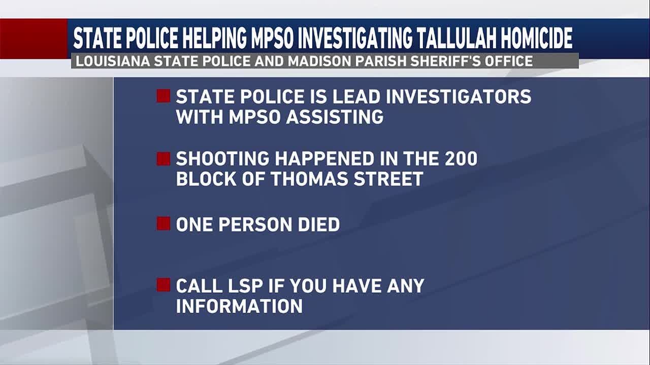 Tallulah homicide under investigation by Louisiana State Police - YouTube