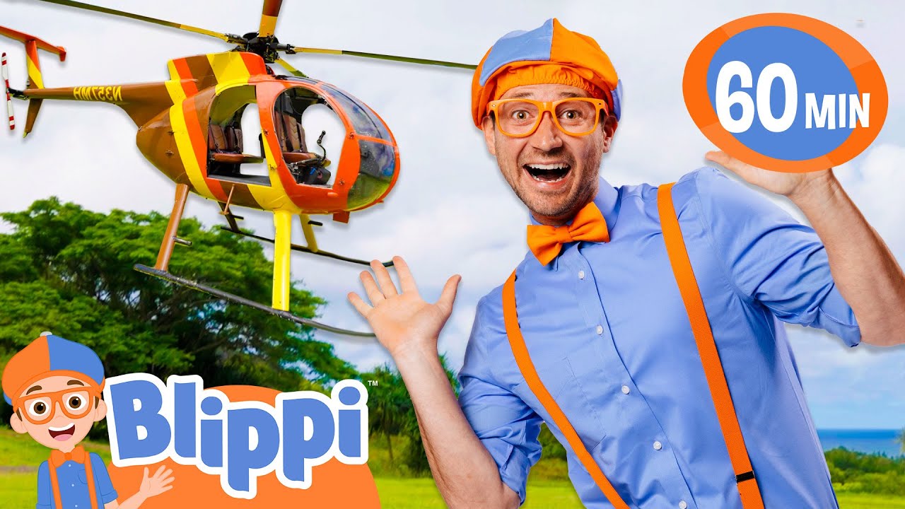 Blippi Jungle Helicopter Adventure! | Learning Vehicles | Educational ...