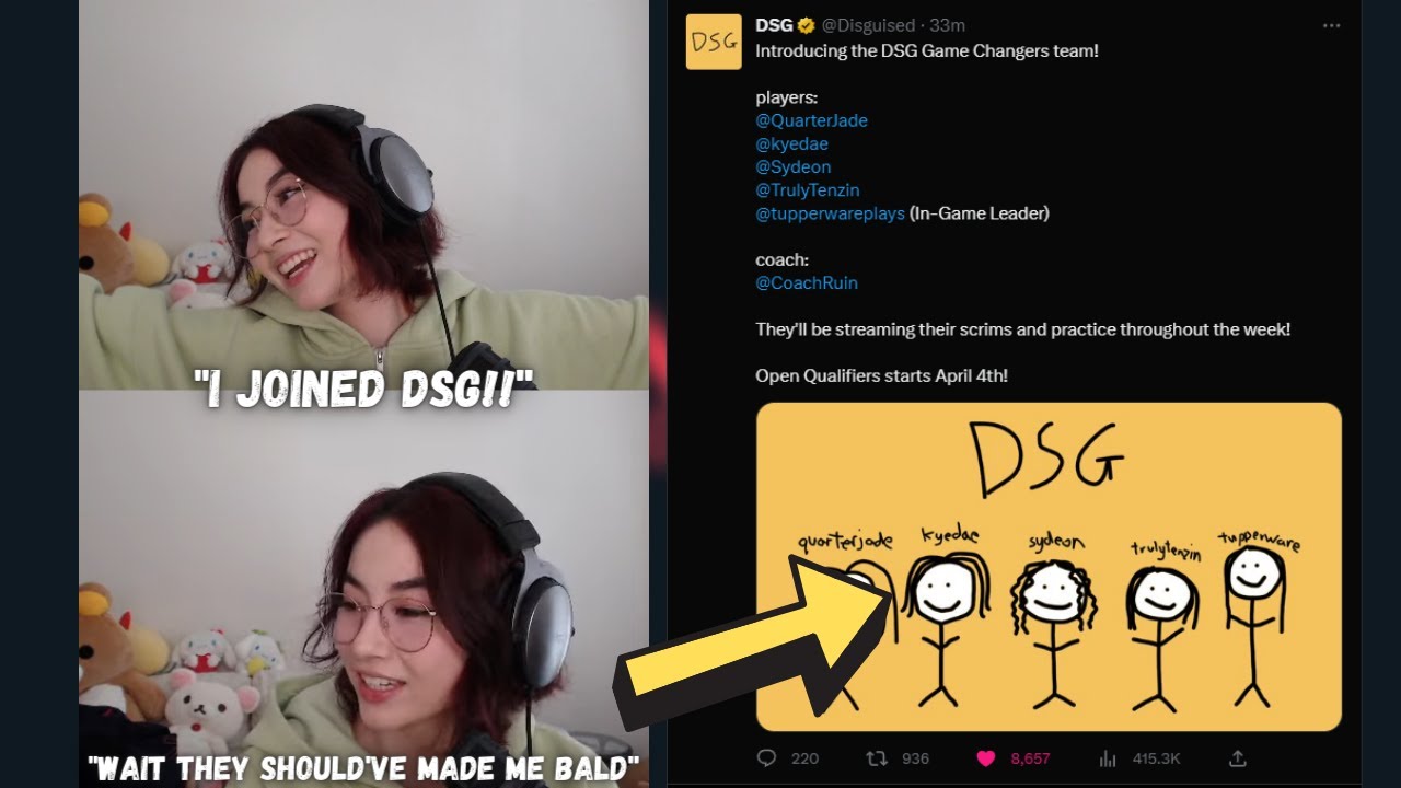 Kyedae OFFICIAL Team ANNOUNCEMENT For VCT GameChangers - YouTube