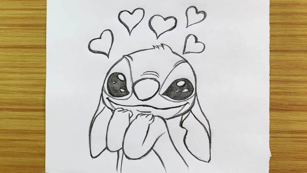 How to draw stitch step by step | Kawaii drawing for beginners - YouTube