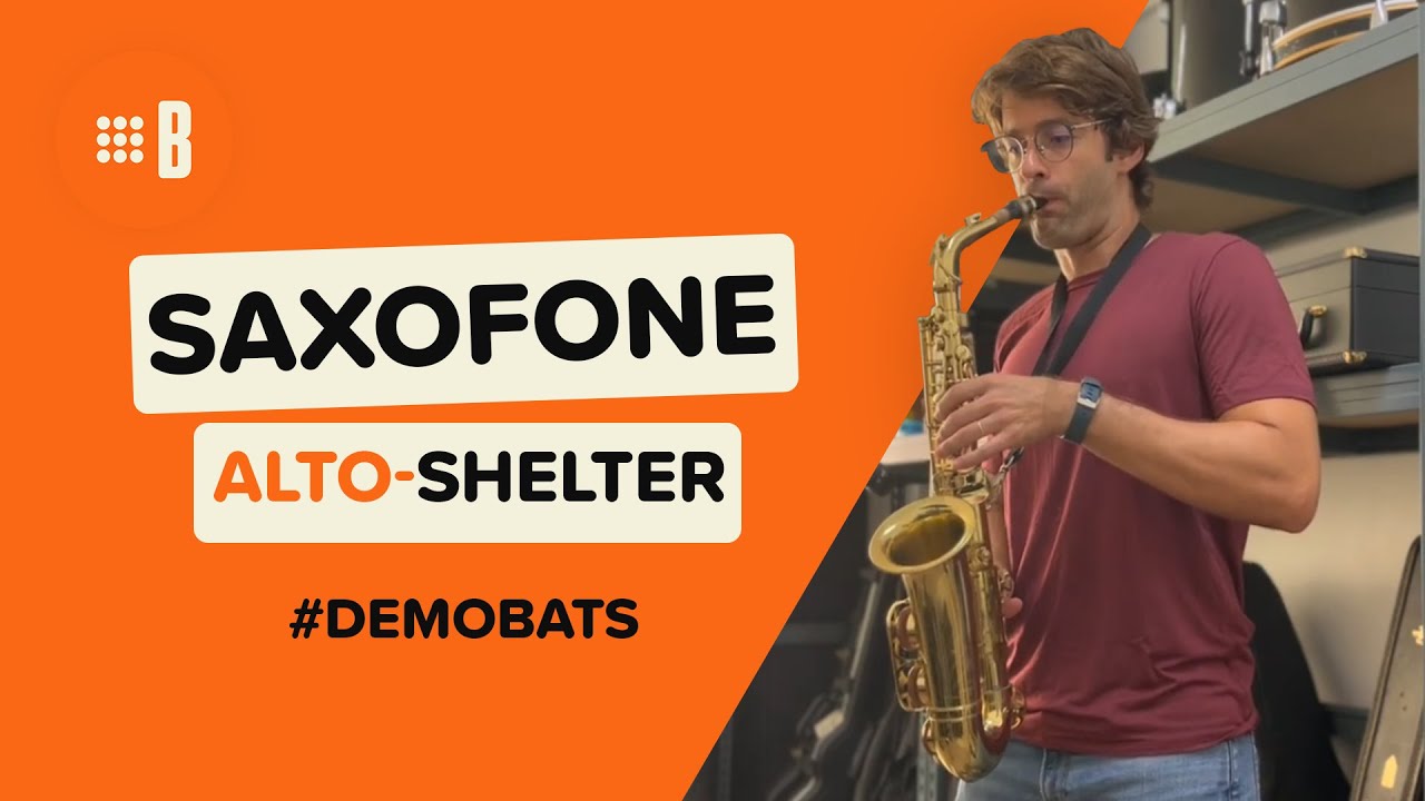 Demo BATS - Saxofone Alto Shelter Laqueado Dourado - YouTube
