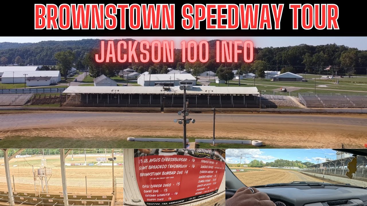 BROWNSTOWN SPEEDWAY TOUR | 45TH ANNUAL JACKSON 100 INFO - YouTube