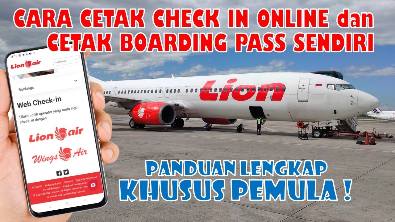 Cara Cetak Boarding Pass Pesawat Terbang Lion Air - Tutorial Check in ...