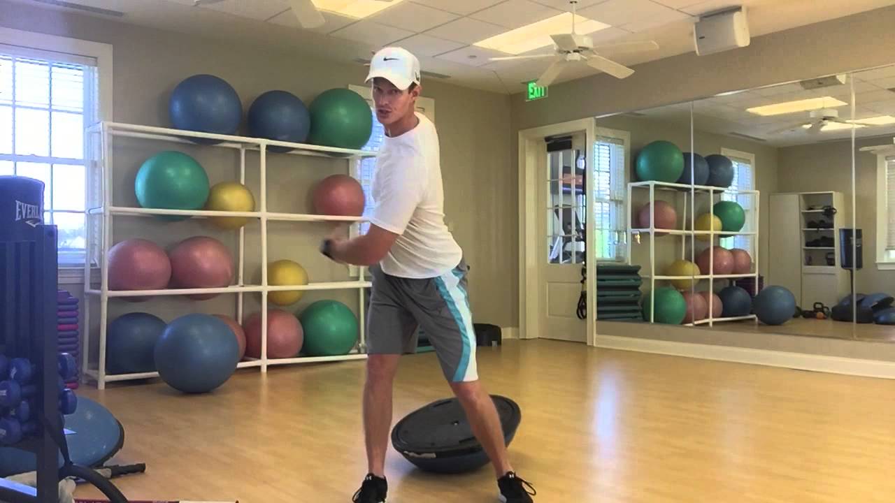 balance in the golf swing exercises - YouTube