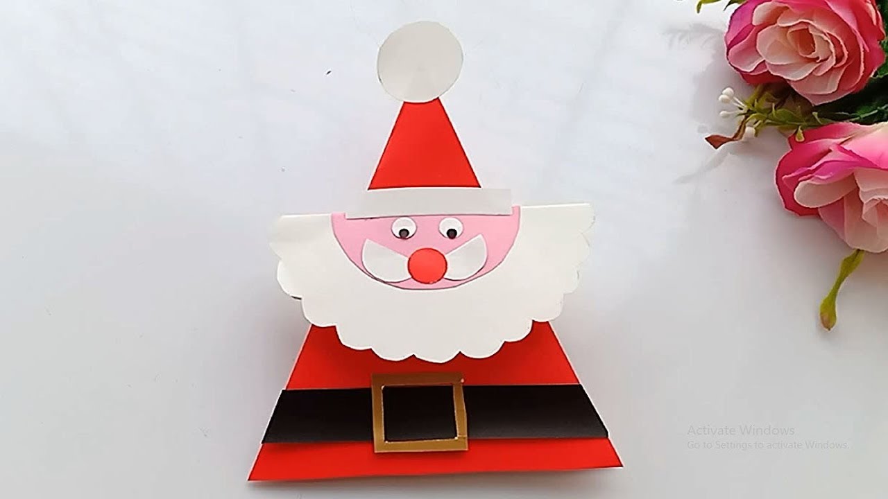 How to make 🎅 Santa Claus card//Handmade easy card Tutorial - YouTube