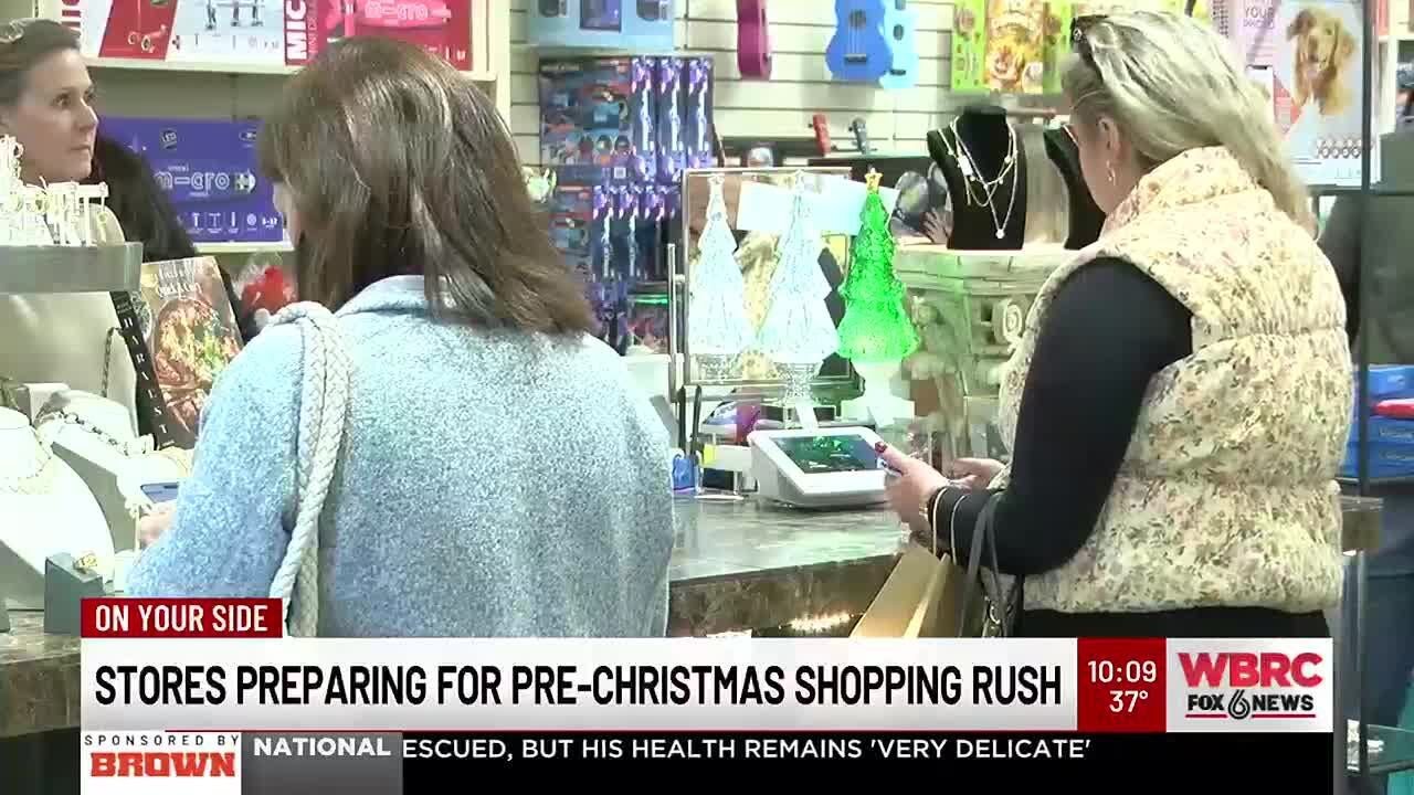 Stores preparing for pre-Christmas shopping rush - YouTube