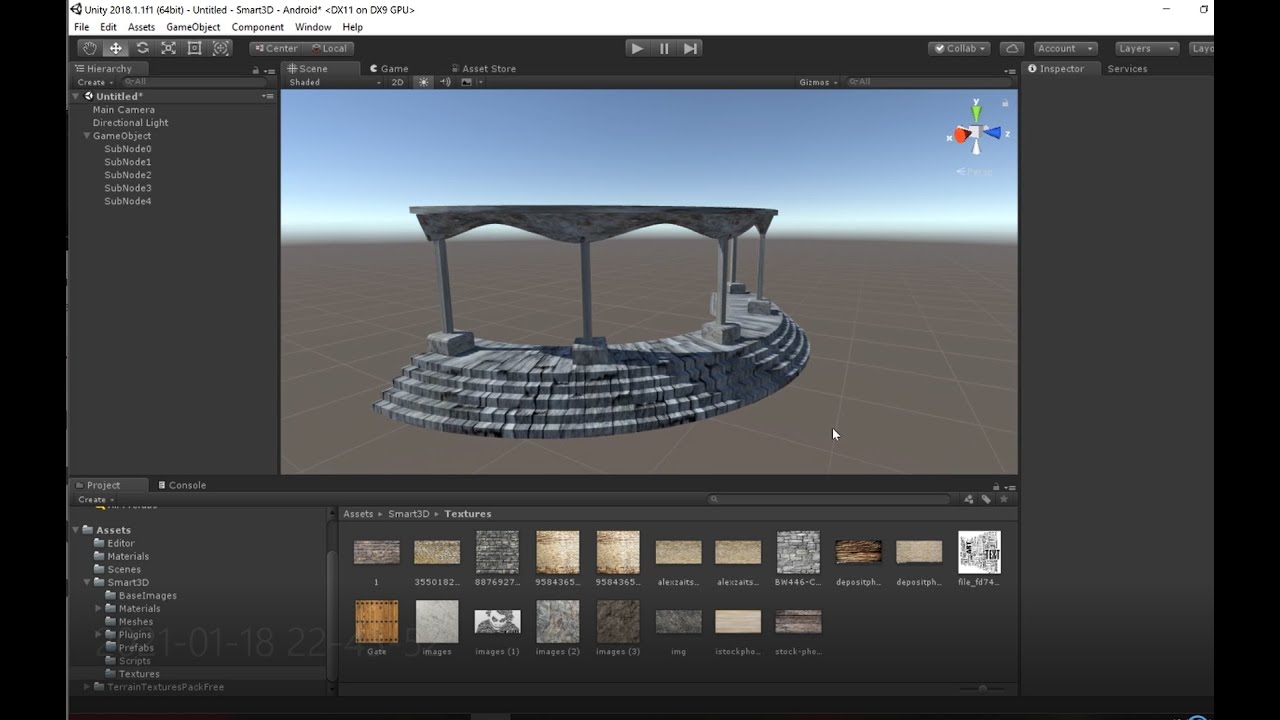 3D Modeling in Unity - Theater modeling. Smart3D - YouTube
