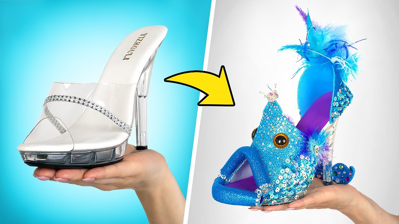 How To Upgrade Boring Shoes: True Sea And Princess Fashion - YouTube