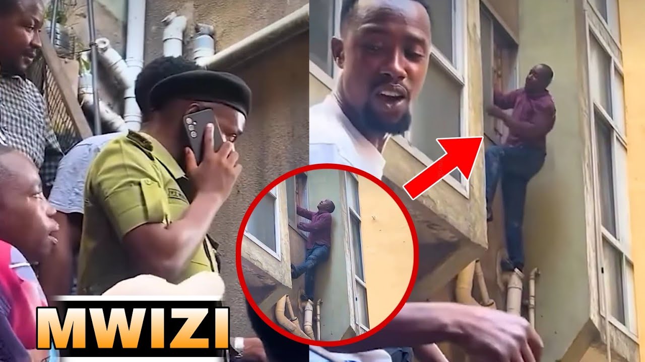Mwizi anasa dirishani baada ya kuiba simu - YouTube
