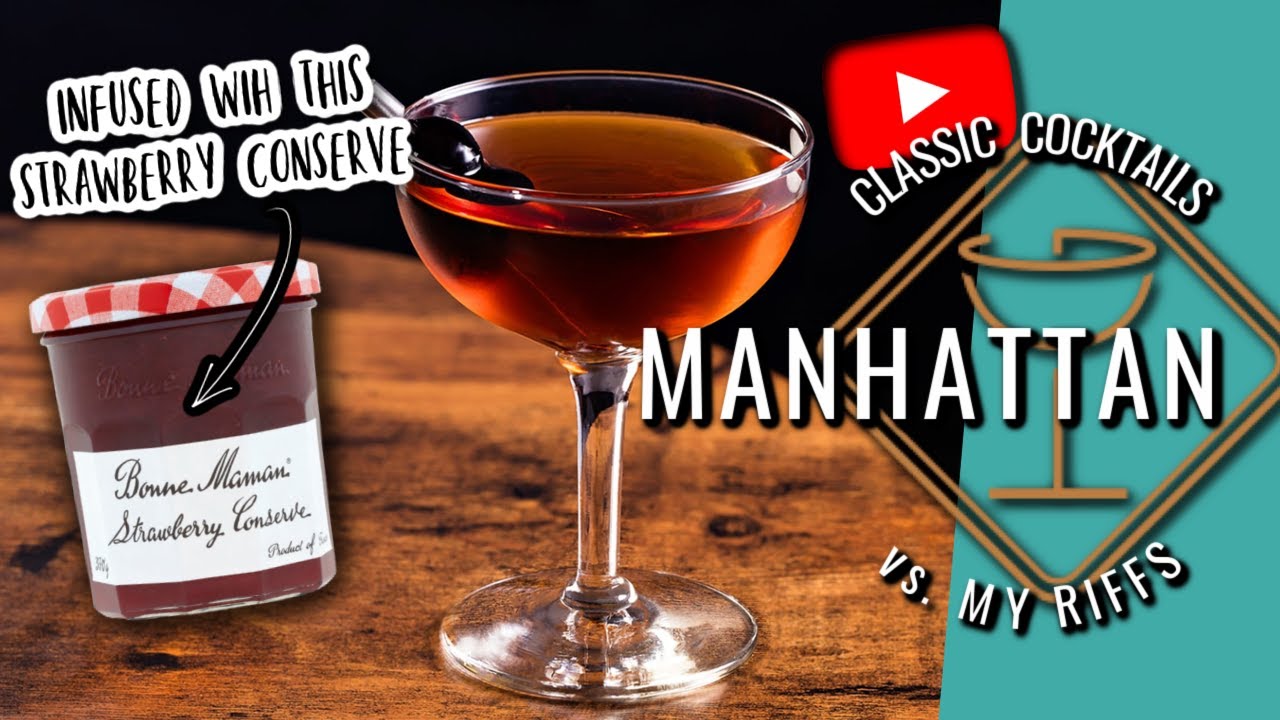 How To Make A Manhattan Cocktail And My Super Simple Strawberry ...