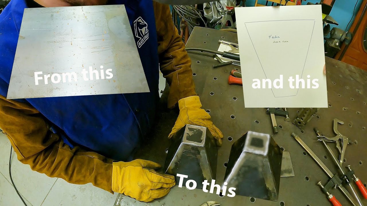 How to fabricate a boat anchor casting form. Pyramidal anchor form ...