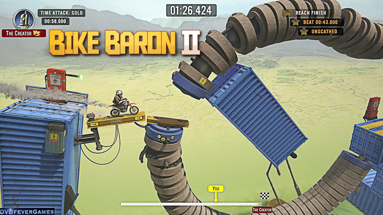 BIKE BARON 2 Demo - PC (4K UHD 60fps, ULTRA PERFORMANCE) - Steam Next Fest 2024 - DVDfeverGames ...