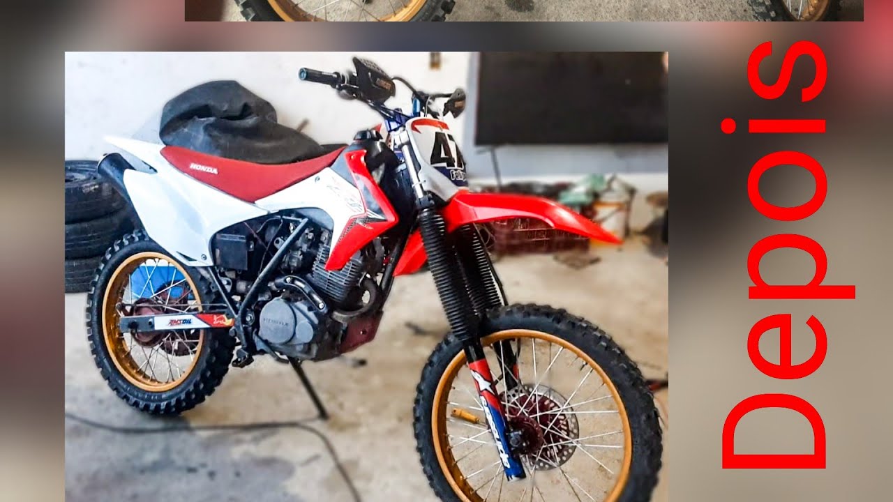COMO ADAPTAR O KIT DA CRF NA XR 200 OU NX 200 - YouTube