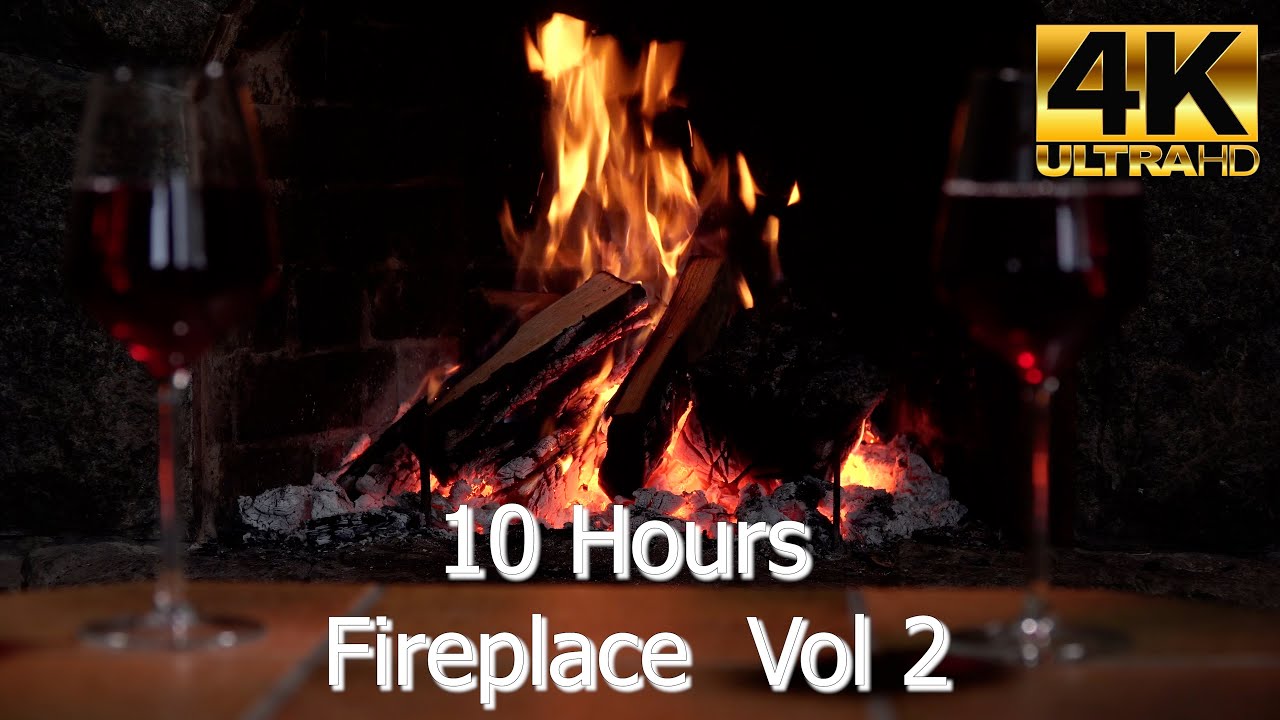 Fireplace 10 hours 4K VOL 2 - Birchwood Crackling Fireplace from ...